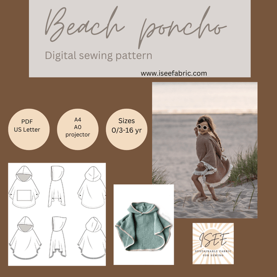 The Beach Poncho Sewing Pattern – Isee fabric