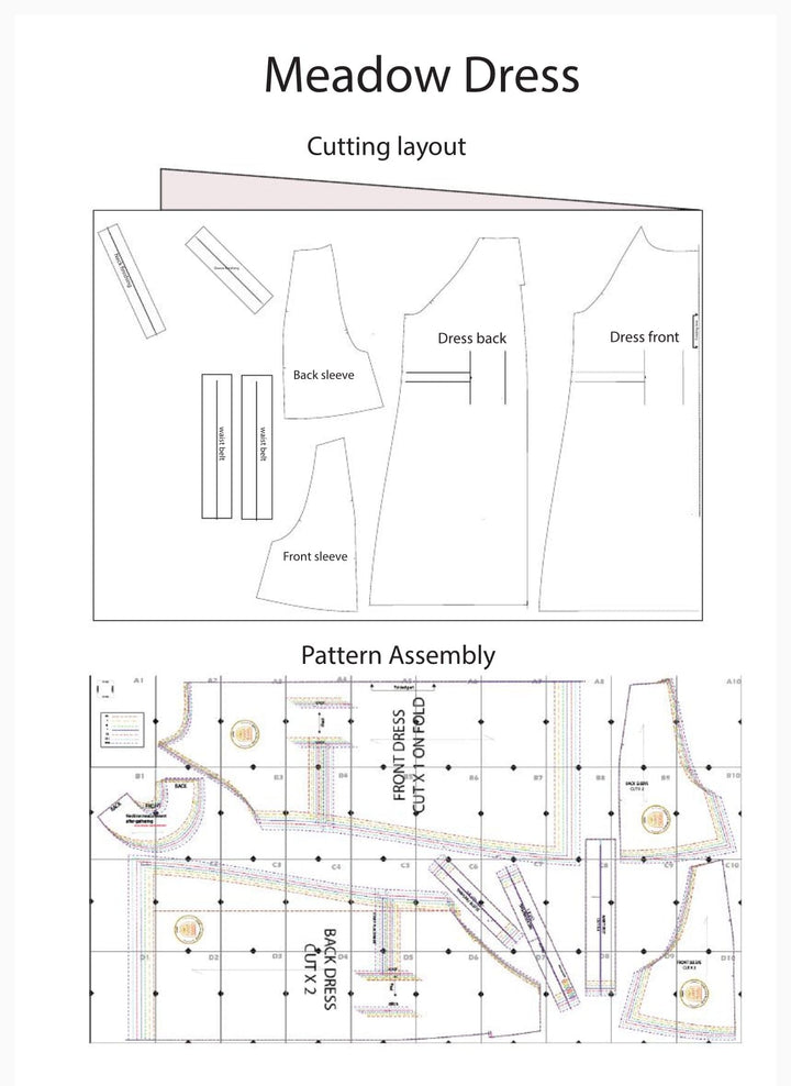 Meadow dress - PDF sewing pattern for women (xs-3x)