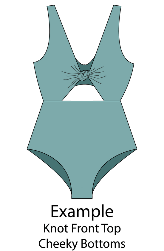 Customizable One Piece Swimsuit Sewing Pattern